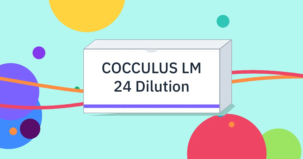 Symbolbild: Packung mit der Aufschrift COCCULUS LM 24 Dilution (PZN 12825102) – Verfügbarkeit und Bezug in Apotheken in Frankfurt am Main