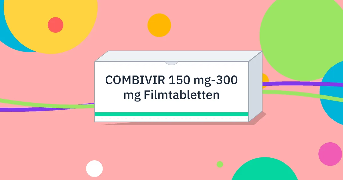 Symbolbild: Packung mit der Aufschrift COMBIVIR 150 mg-300 mg Filmtabletten (PZN 00970069) – Verfügbarkeit und Bezug in Apotheken in Frankfurt am Main
