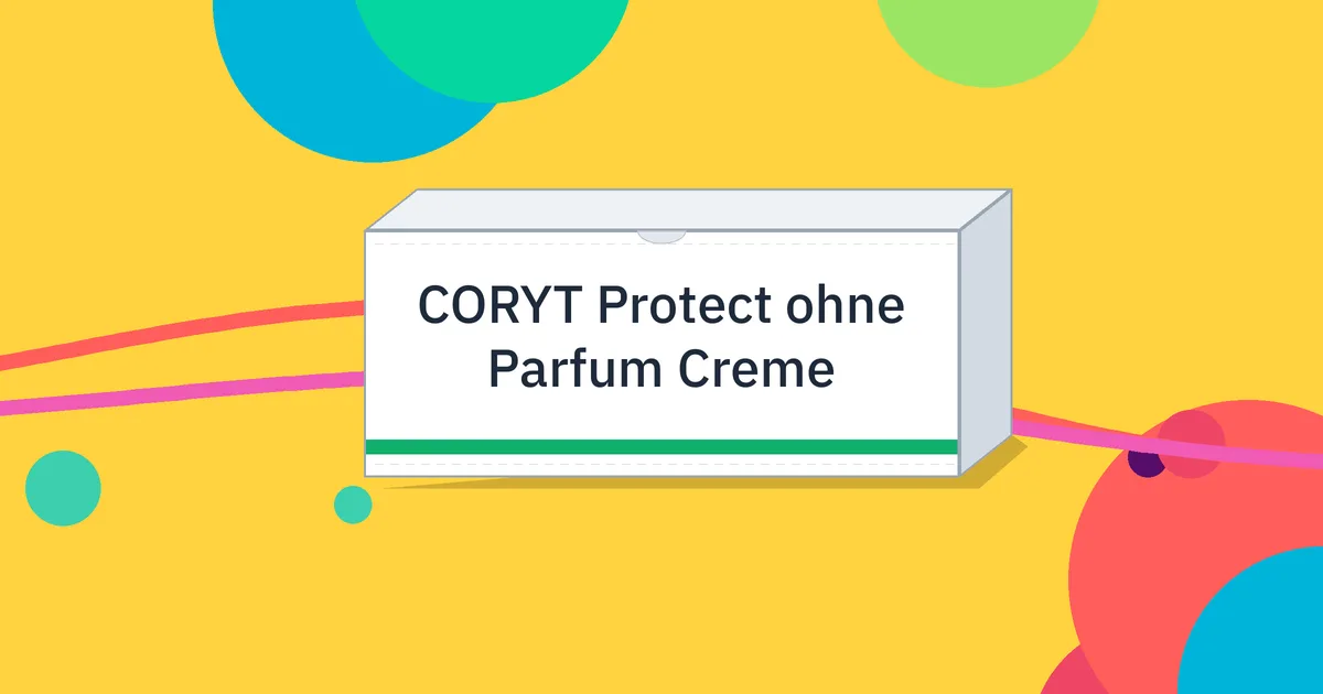 Symbolbild: Packung mit der Aufschrift CORYT Protect ohne Parfum Creme (PZN 19131437) – Verfügbarkeit und Bezug in Apotheken in Frankfurt am Main