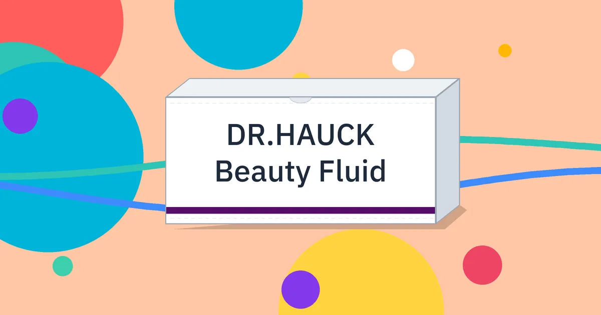 Symbolbild: Packung mit der Aufschrift DR.HAUCK Beauty Fluid (PZN 17449796) – Verfügbarkeit und Bezug in Apotheken in Frankfurt am Main