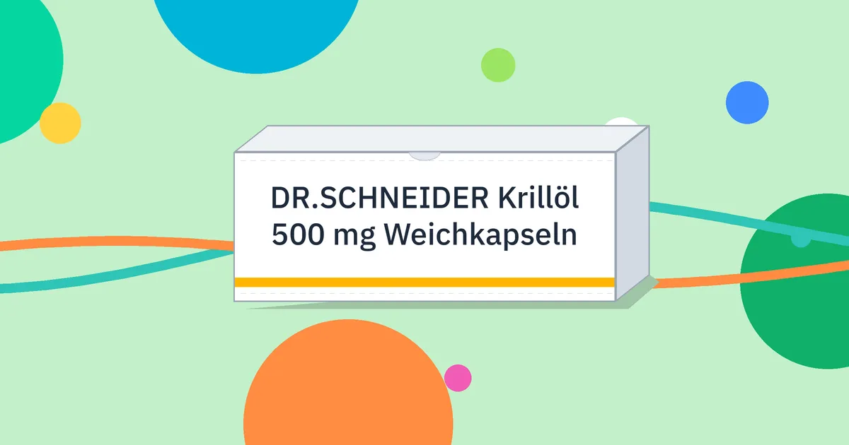 Symbolbild: Packung mit der Aufschrift DR.SCHNEIDER Krillöl 500 mg Weichkapseln (PZN 14168737) – Verfügbarkeit und Bezug in Apotheken in Frankfurt am Main