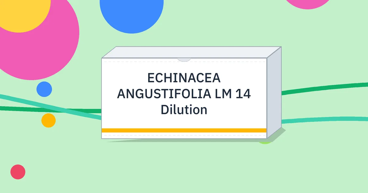 Symbolbild: Packung mit der Aufschrift ECHINACEA ANGUSTIFOLIA LM 14 Dilution (PZN 12843956) – Verfügbarkeit und Bezug in Apotheken in Frankfurt am Main
