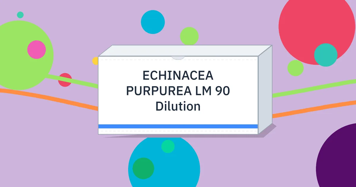 Symbolbild: Packung mit der Aufschrift ECHINACEA PURPUREA LM 90 Dilution (PZN 13468696) – Verfügbarkeit und Bezug in Apotheken in Frankfurt am Main