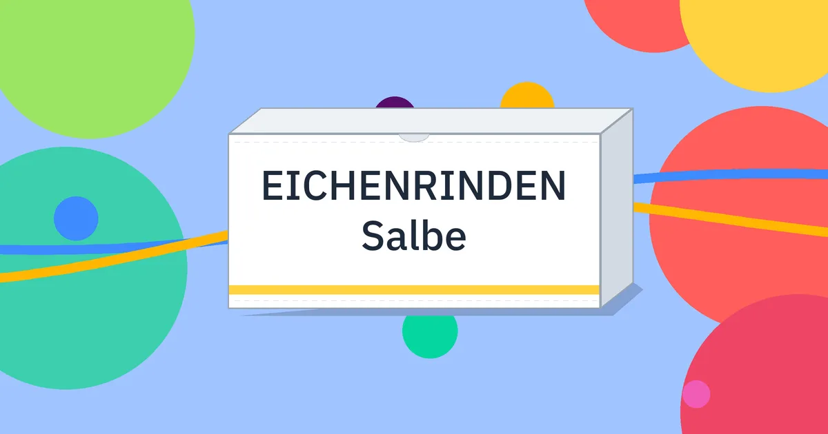 Symbolbild: Packung mit der Aufschrift EICHENRINDEN Salbe (PZN 18091003) – Verfügbarkeit und Bezug in Apotheken in Frankfurt am Main