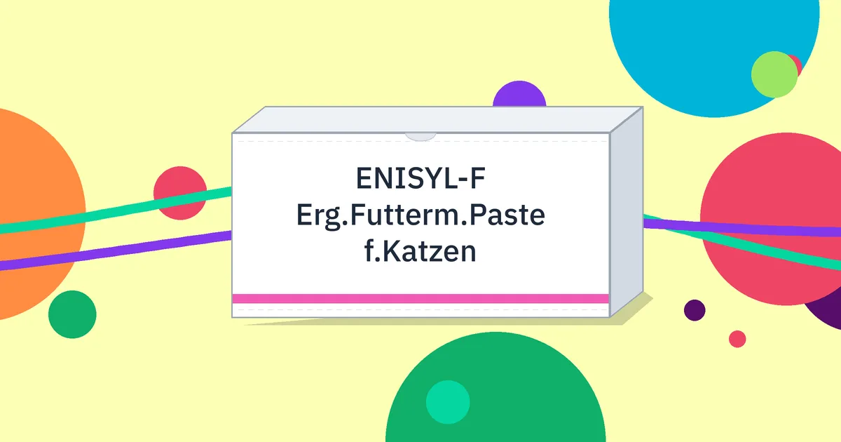 Symbolbild: Packung mit der Aufschrift ENISYL-F Erg.Futterm.Paste f.Katzen (PZN 16361438) – Verfügbarkeit und Bezug in Apotheken in Frankfurt am Main
