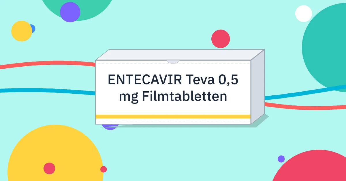 Symbolbild: Packung mit der Aufschrift ENTECAVIR Teva 0,5 mg Filmtabletten (PZN 17868085) – Verfügbarkeit und Bezug in Apotheken in Frankfurt am Main