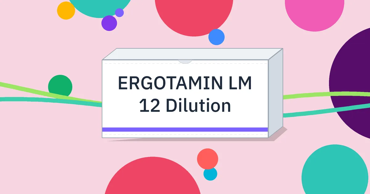 Symbolbild: Packung mit der Aufschrift ERGOTAMIN LM 12 Dilution (PZN 12844855) – Verfügbarkeit und Bezug in Apotheken in Frankfurt am Main