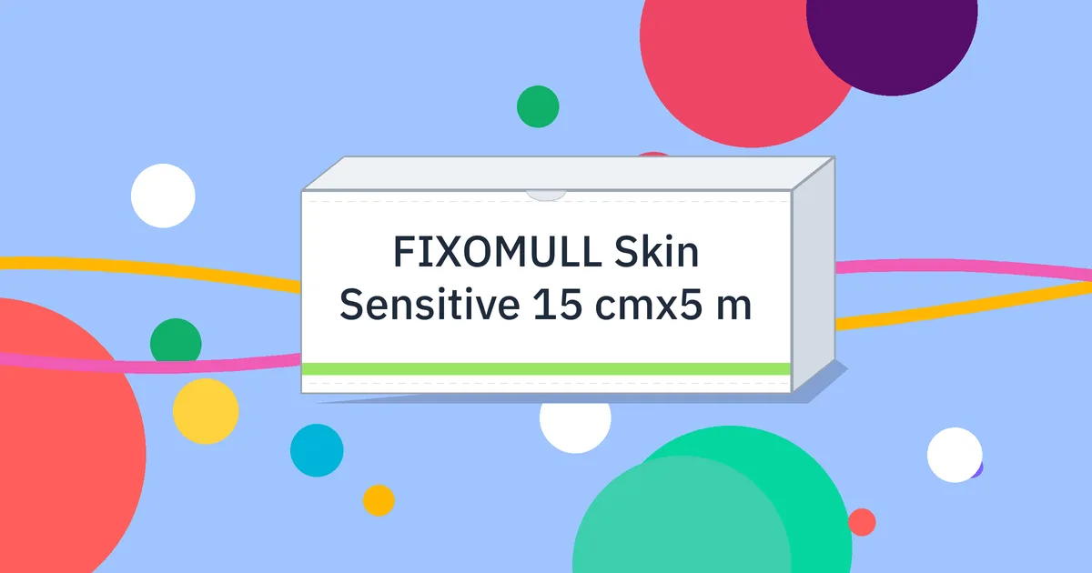 Symbolbild: Packung mit der Aufschrift FIXOMULL Skin Sensitive 15 cmx5 m (PZN 17434323) – Verfügbarkeit und Bezug in Apotheken in Frankfurt am Main