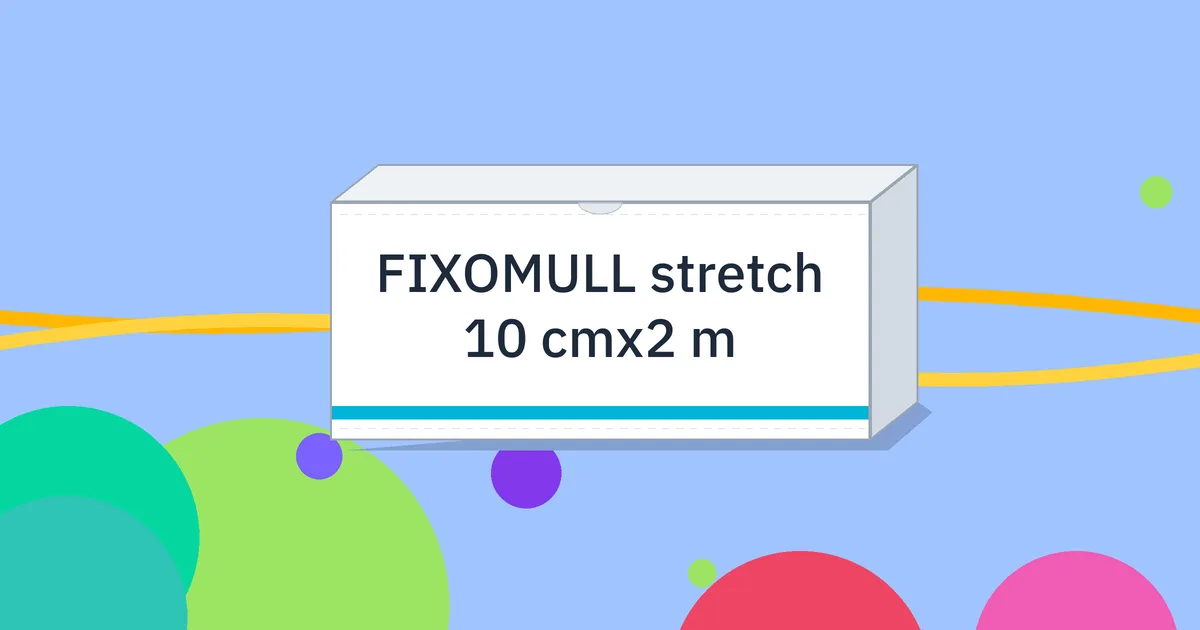 Symbolbild: Packung mit der Aufschrift FIXOMULL stretch 10 cmx2 m (PZN 08441442) – Verfügbarkeit und Bezug in Apotheken in Frankfurt am Main