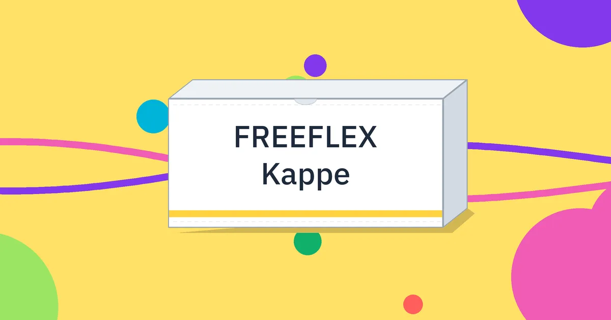 Symbolbild: Packung mit der Aufschrift FREEFLEX Kappe (PZN 01362165) – Verfügbarkeit und Bezug in Apotheken in Frankfurt am Main