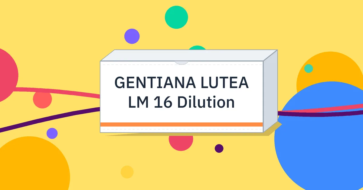 Symbolbild: Packung mit der Aufschrift GENTIANA LUTEA LM 16 Dilution (PZN 12876269) – Verfügbarkeit und Bezug in Apotheken in Frankfurt am Main
