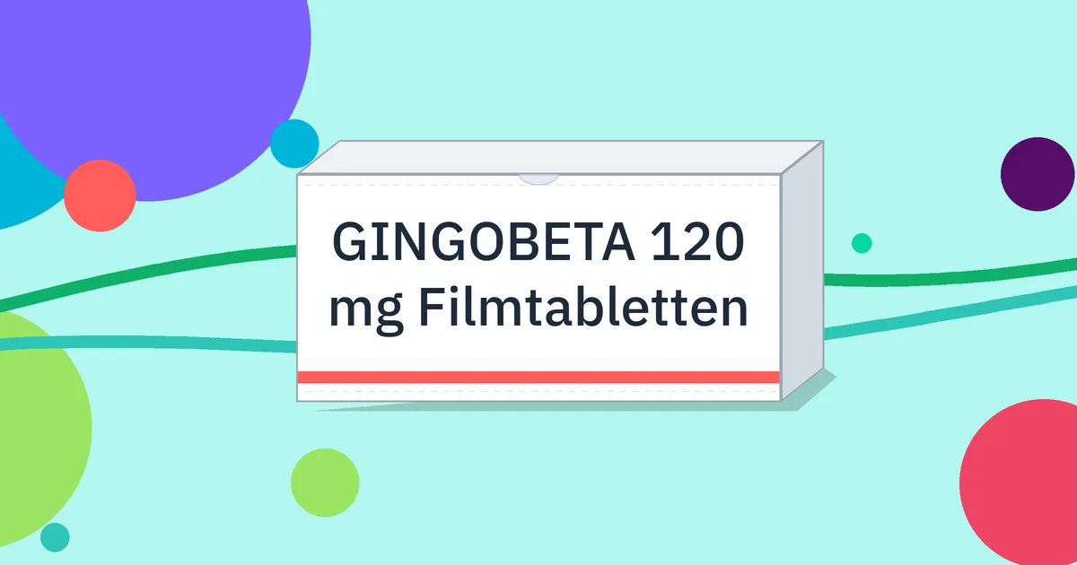 Symbolbild: Packung mit der Aufschrift GINGOBETA 120 mg Filmtabletten (PZN 12461663) – Verfügbarkeit und Bezug in Apotheken in Frankfurt am Main
