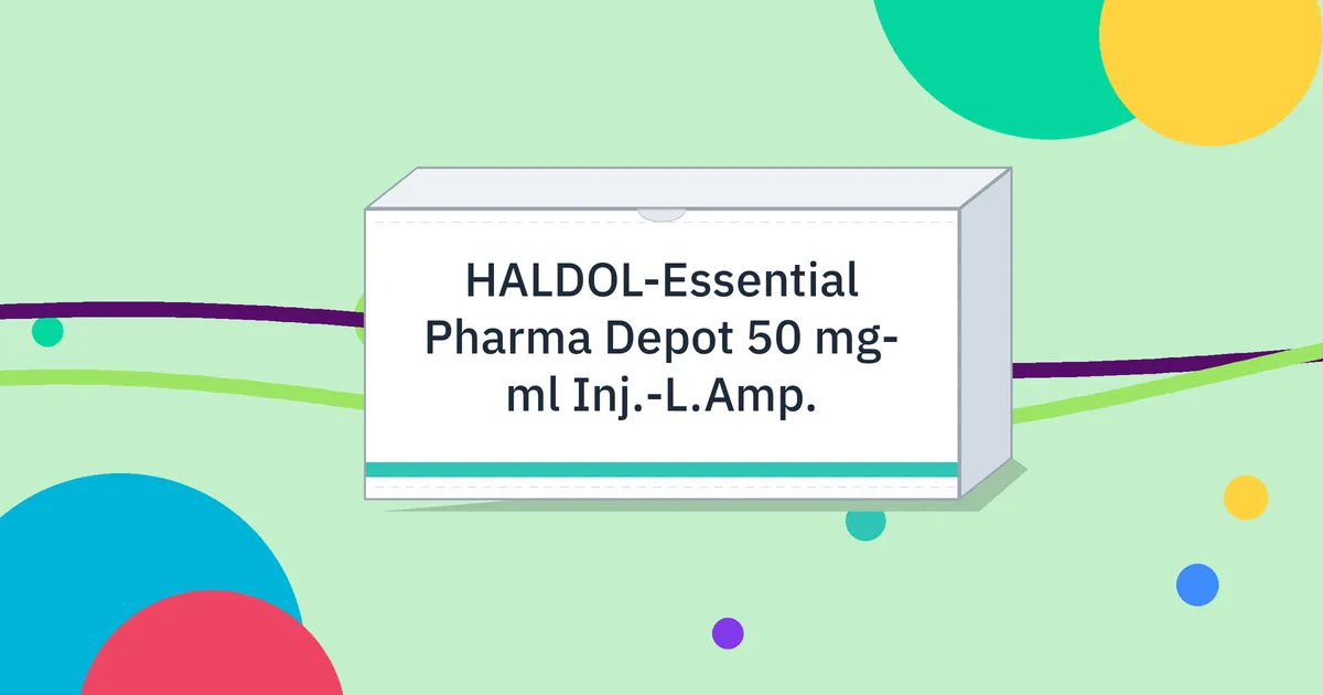 Symbolbild: Packung mit der Aufschrift HALDOL-Essential Pharma Depot 50 mg-ml Inj.-L.Amp. (PZN 18854607) – Verfügbarkeit und Bezug in Apotheken in Frankfurt am Main