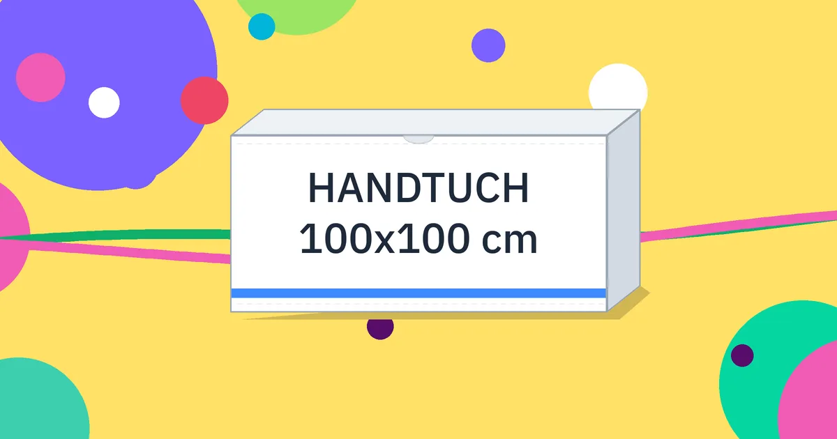 Symbolbild: Packung mit der Aufschrift HANDTUCH 100x100 cm (PZN 09308455) – Verfügbarkeit und Bezug in Apotheken in Frankfurt am Main