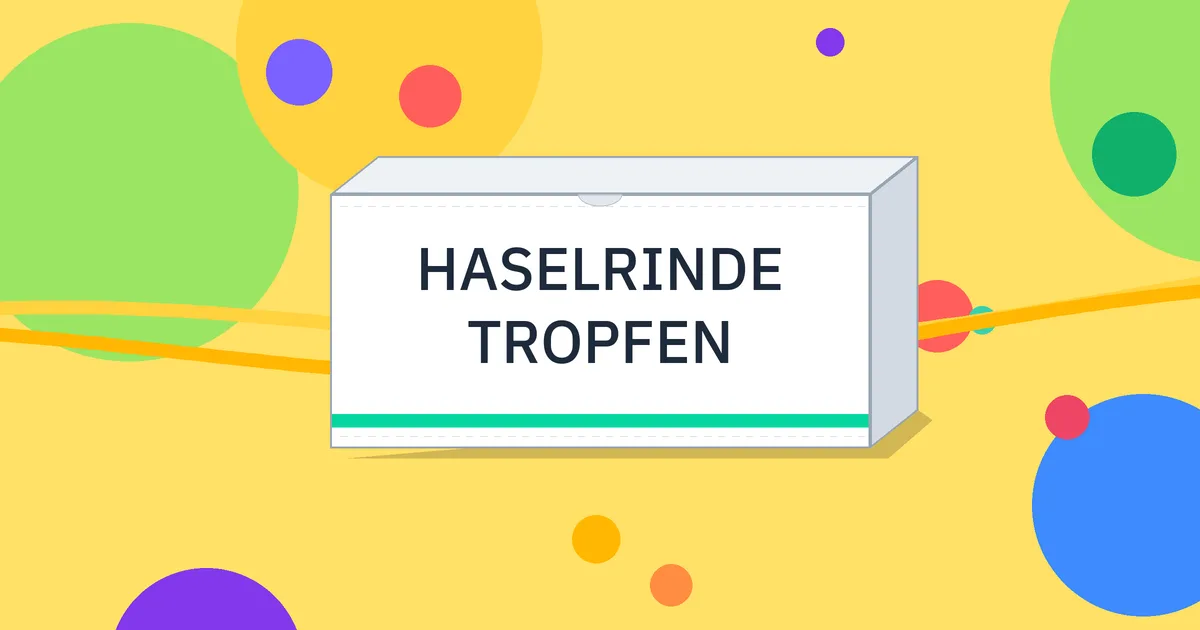 Symbolbild: Packung mit der Aufschrift HASELRINDE TROPFEN (PZN 15228571) – Verfügbarkeit und Bezug in Apotheken in Frankfurt am Main