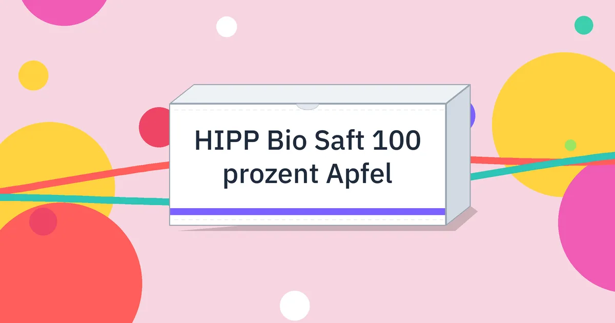 Symbolbild: Packung mit der Aufschrift HIPP Bio Saft 100 prozent Apfel (PZN 15389529) – Verfügbarkeit und Bezug in Apotheken in Frankfurt am Main
