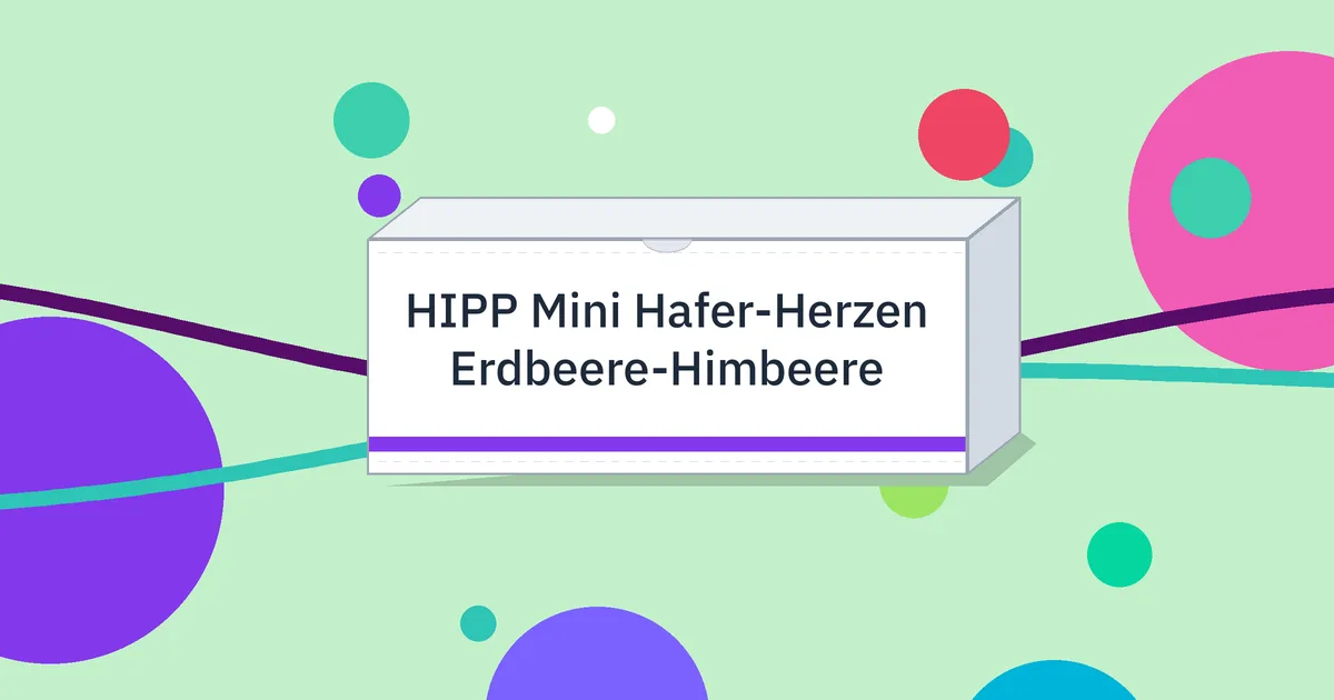 Symbolbild: Packung mit der Aufschrift HIPP Mini Hafer-Herzen Erdbeere-Himbeere (PZN 19128317) – Verfügbarkeit und Bezug in Apotheken in Frankfurt am Main
