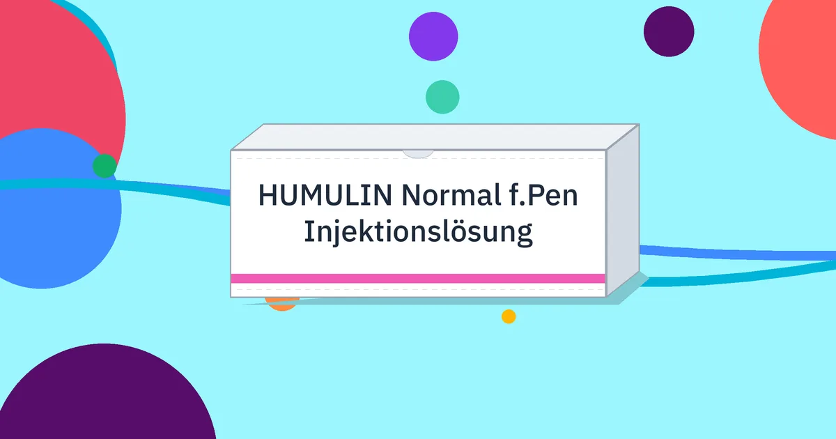 Symbolbild: Packung mit der Aufschrift HUMULIN Normal f.Pen Injektionslösung (PZN 07749801) – Verfügbarkeit und Bezug in Apotheken in Frankfurt am Main