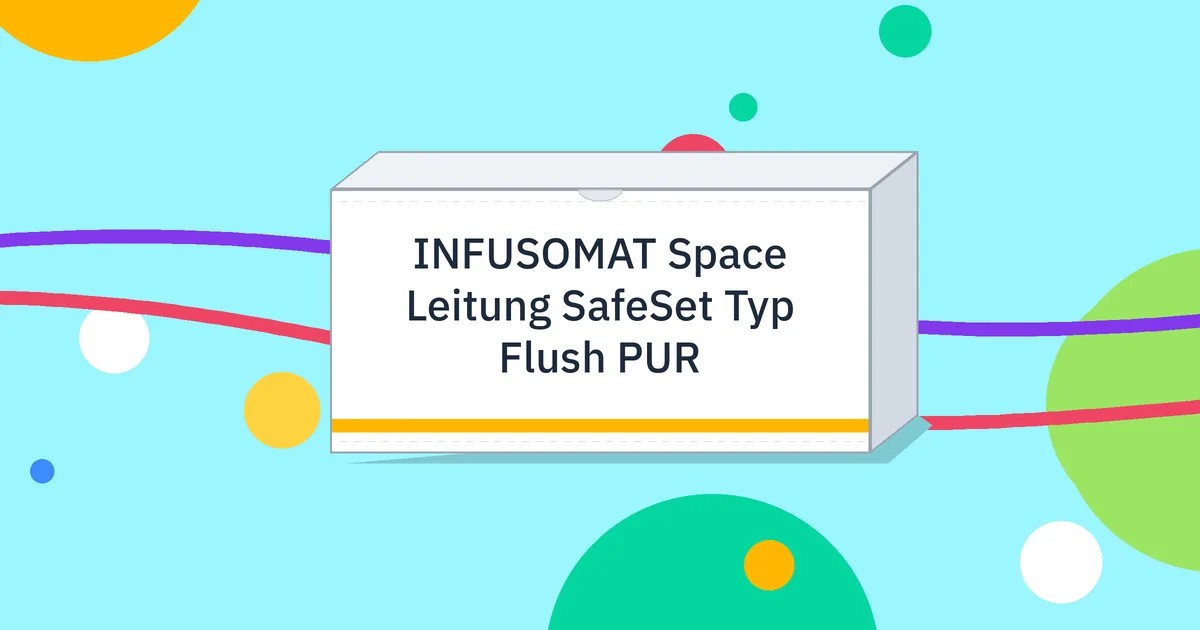 Symbolbild: Packung mit der Aufschrift INFUSOMAT Space Leitung SafeSet Typ Flush PUR (PZN 18879990) – Verfügbarkeit und Bezug in Apotheken in Frankfurt am Main