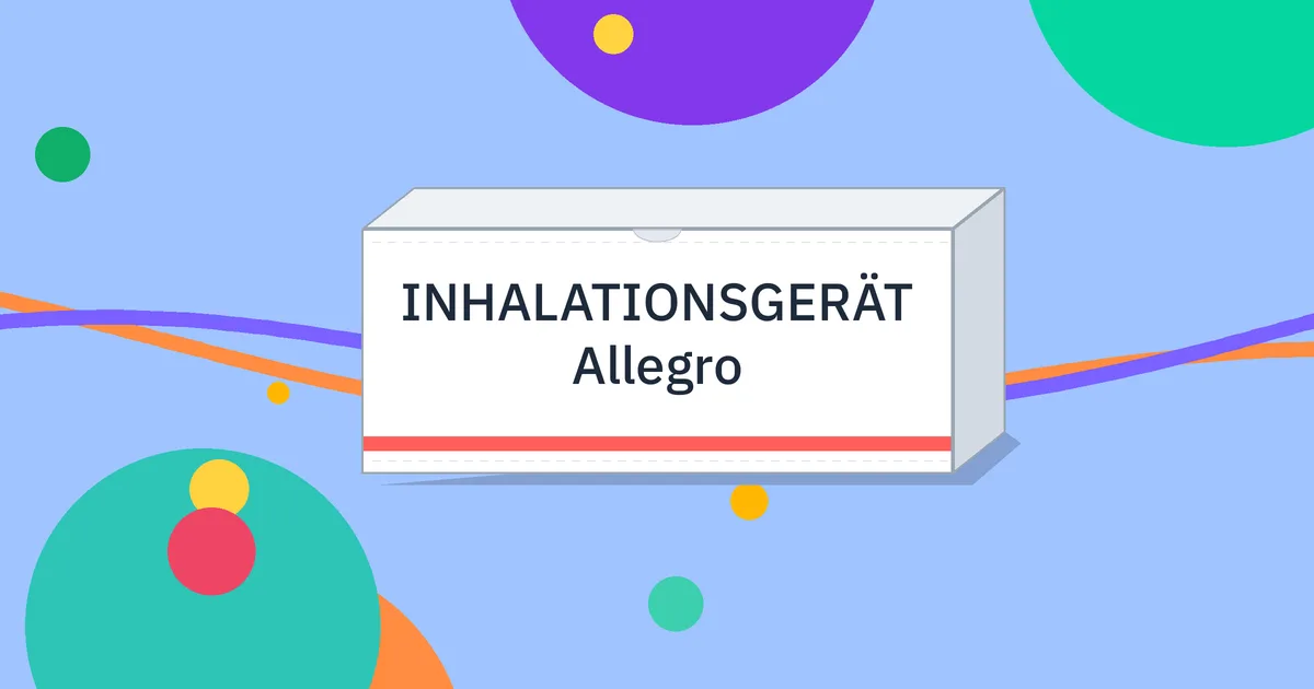 Symbolbild: Packung mit der Aufschrift INHALATIONSGERÄT Allegro (PZN 10314923) – Verfügbarkeit und Bezug in Apotheken in Frankfurt am Main
