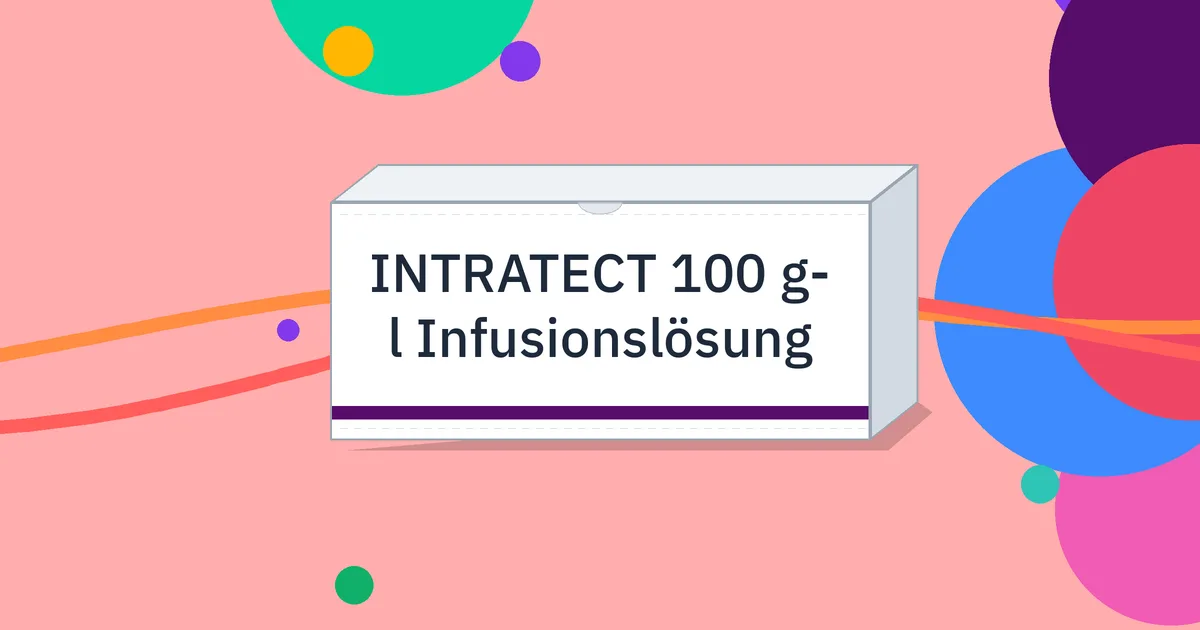 Symbolbild: Packung mit der Aufschrift INTRATECT 100 g-l Infusionslösung (PZN 13352249) – Verfügbarkeit und Bezug in Apotheken in Frankfurt am Main
