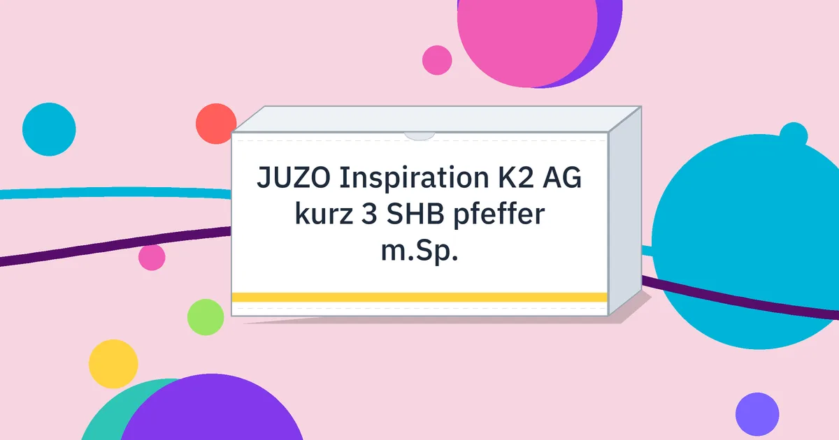 Symbolbild: Packung mit der Aufschrift JUZO Inspiration K2 AG kurz 3 SHB pfeffer m.Sp. (PZN 14921838) – Verfügbarkeit und Bezug in Apotheken in Frankfurt am Main