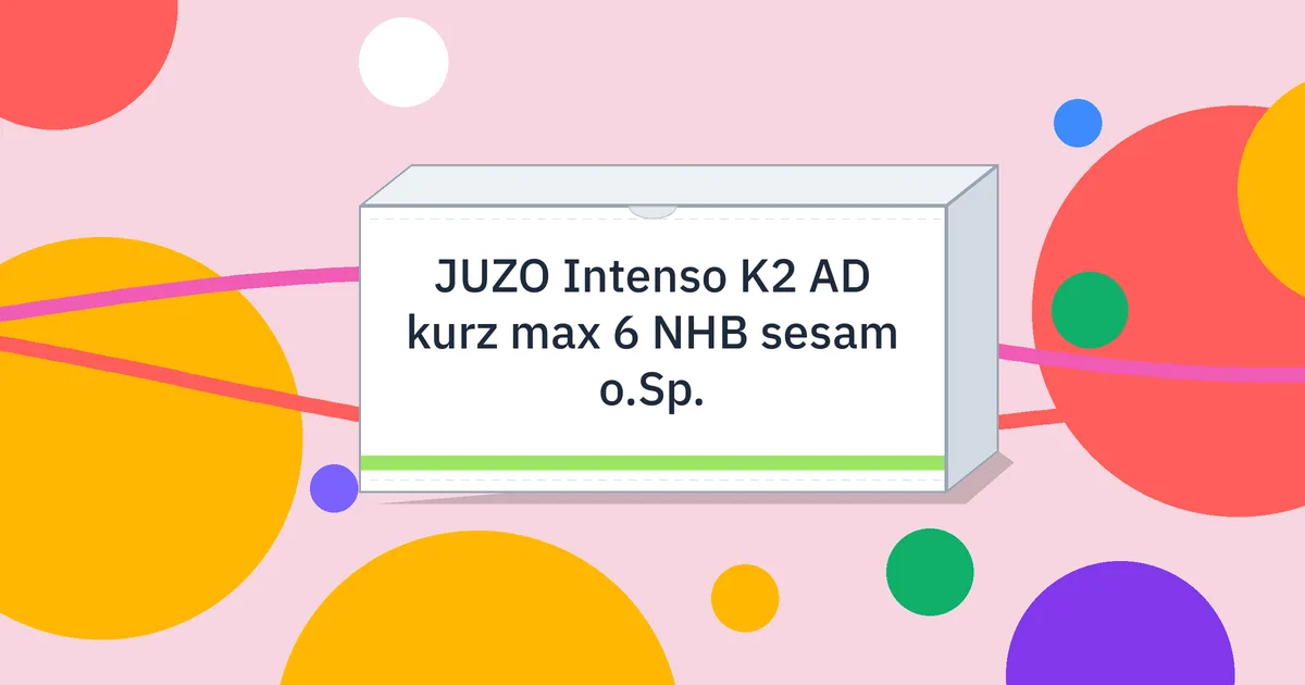 Symbolbild: Packung mit der Aufschrift JUZO Intenso K2 AD kurz max 6 NHB sesam o.Sp. (PZN 18622707) – Verfügbarkeit und Bezug in Apotheken in Frankfurt am Main