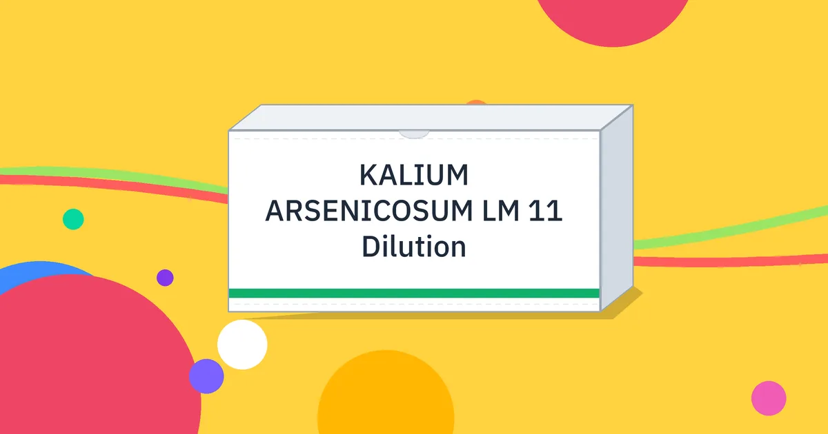 Symbolbild: Packung mit der Aufschrift KALIUM ARSENICOSUM LM 11 Dilution (PZN 12917005) – Verfügbarkeit und Bezug in Apotheken in Frankfurt am Main