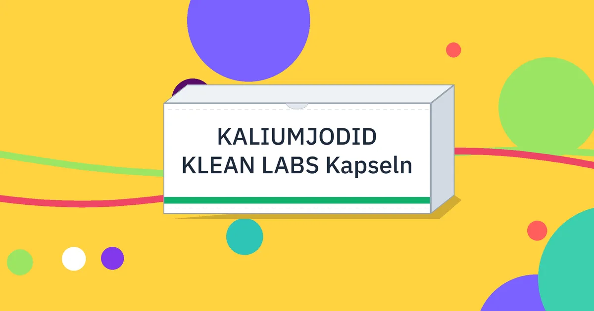 Symbolbild: Packung mit der Aufschrift KALIUMJODID KLEAN LABS Kapseln (PZN 20175109) – Verfügbarkeit und Bezug in Apotheken in Frankfurt am Main