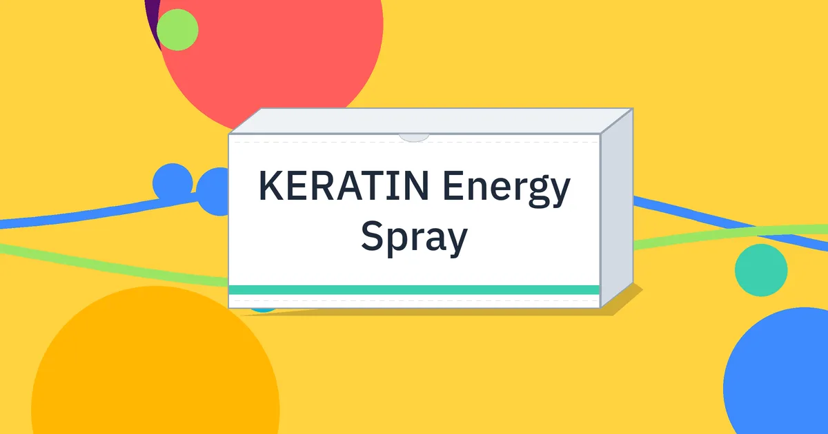 Symbolbild: Packung mit der Aufschrift KERATIN Energy Spray (PZN 12413658) – Verfügbarkeit und Bezug in Apotheken in Frankfurt am Main