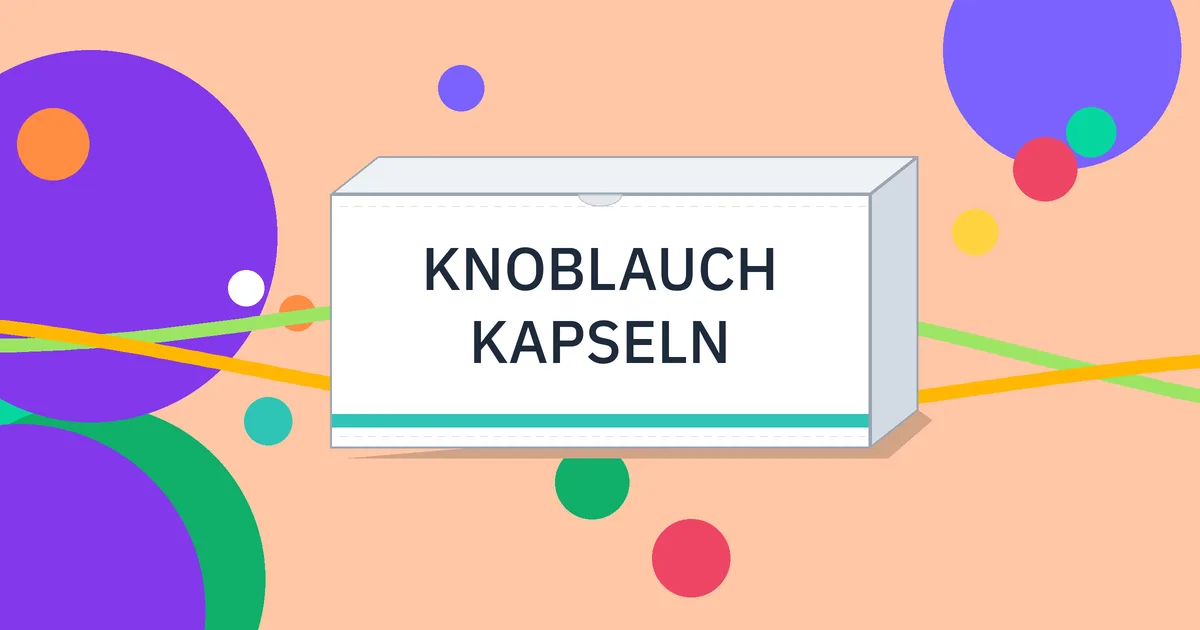 Symbolbild: Packung mit der Aufschrift KNOBLAUCH KAPSELN (PZN 09513729) – Verfügbarkeit und Bezug in Apotheken in Frankfurt am Main