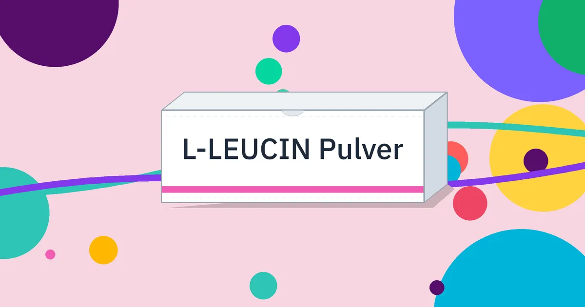 Symbolbild: Packung mit der Aufschrift L-LEUCIN Pulver (PZN 17568443) – Verfügbarkeit und Bezug in Apotheken in Frankfurt am Main