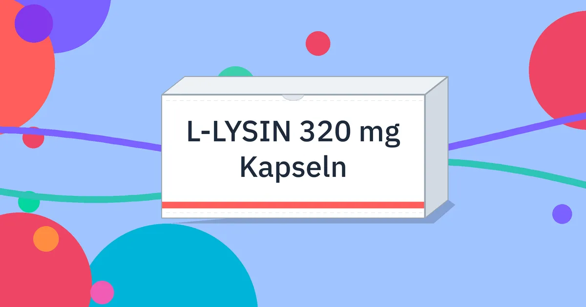 Symbolbild: Packung mit der Aufschrift L-LYSIN 320 mg Kapseln (PZN 19642184) – Verfügbarkeit und Bezug in Apotheken in Frankfurt am Main