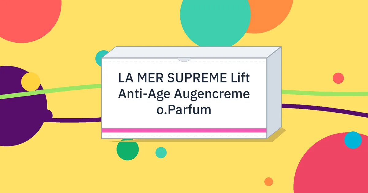 Symbolbild: Packung mit der Aufschrift LA MER SUPREME Lift Anti-Age Augencreme o.Parfum (PZN 18873183) – Verfügbarkeit und Bezug in Apotheken in Frankfurt am Main