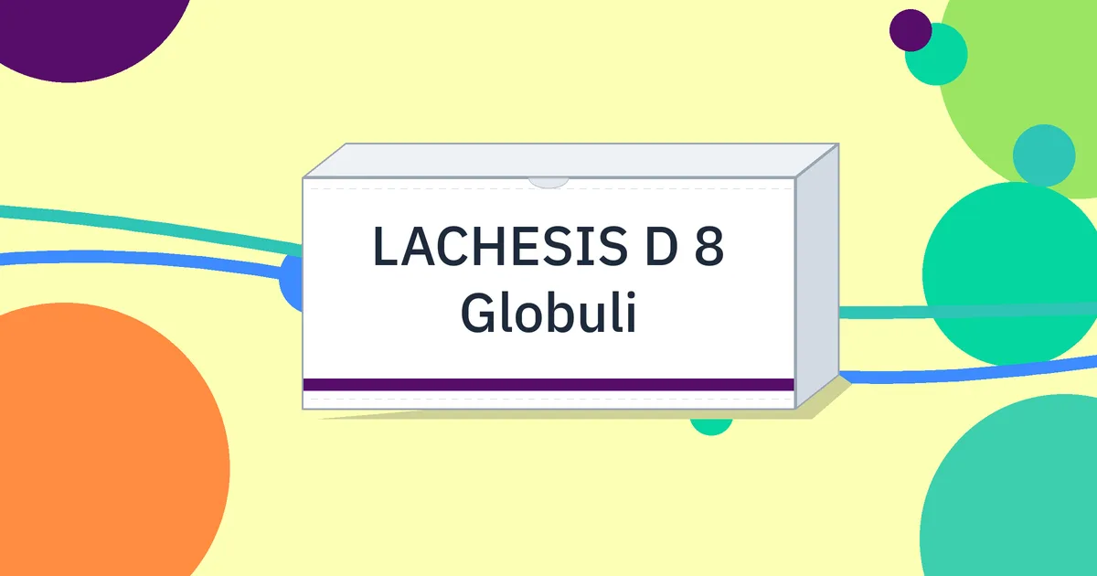 Symbolbild: Packung mit der Aufschrift LACHESIS D 8 Globuli (PZN 02813138) – Verfügbarkeit und Bezug in Apotheken in Frankfurt am Main