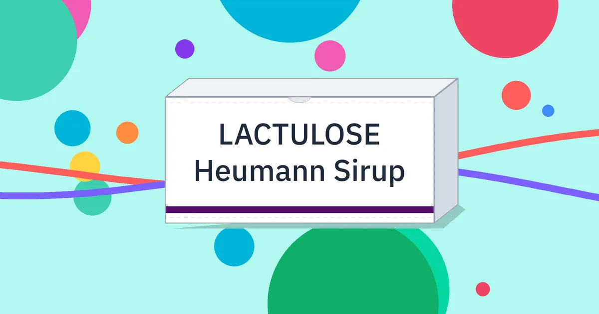 Symbolbild: Packung mit der Aufschrift LACTULOSE Heumann Sirup (PZN 07422690) – Verfügbarkeit und Bezug in Apotheken in Frankfurt am Main