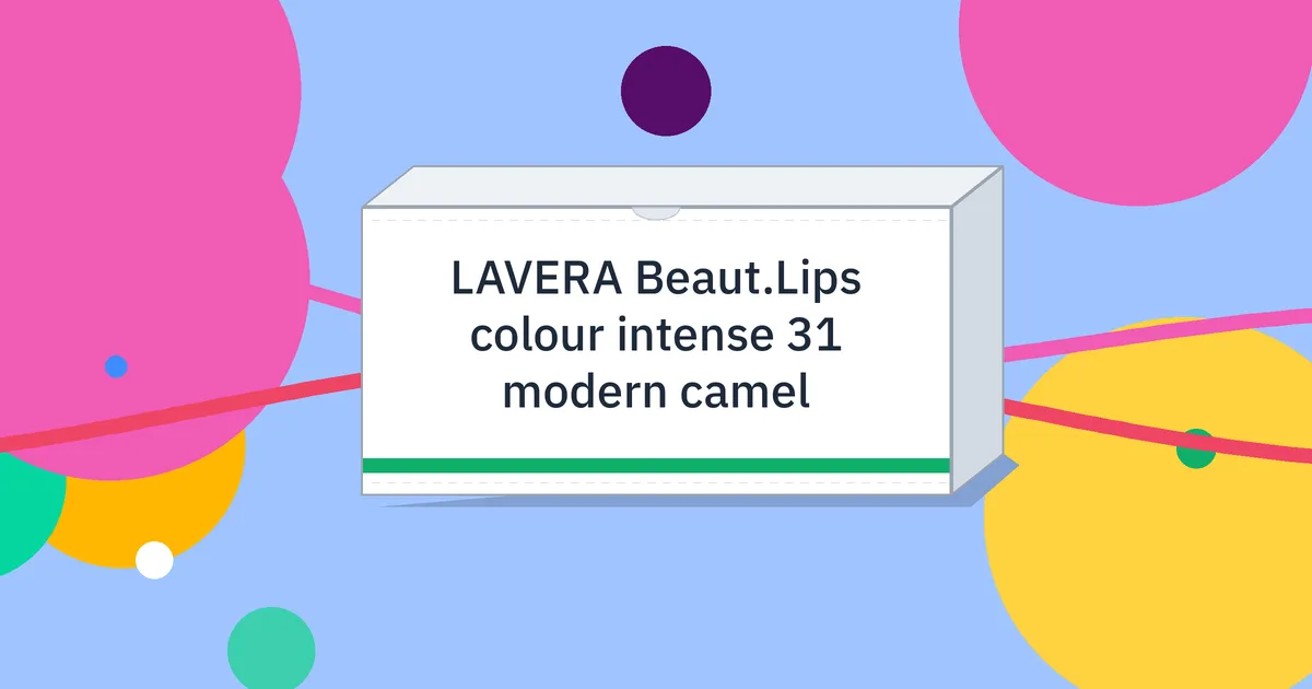 Symbolbild: Packung mit der Aufschrift LAVERA Beaut.Lips colour intense 31 modern camel (PZN 11145693) – Verfügbarkeit und Bezug in Apotheken in Frankfurt am Main