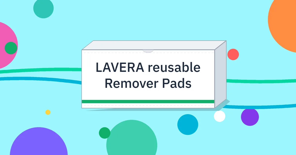 Symbolbild: Packung mit der Aufschrift LAVERA reusable Remover Pads (PZN 18087355) – Verfügbarkeit und Bezug in Apotheken in Frankfurt am Main