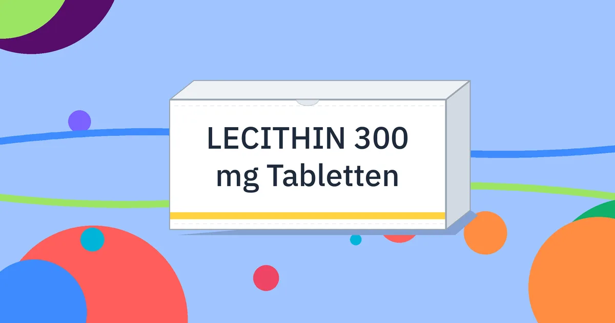 Symbolbild: Packung mit der Aufschrift LECITHIN 300 mg Tabletten (PZN 05526250) – Verfügbarkeit und Bezug in Apotheken in Frankfurt am Main