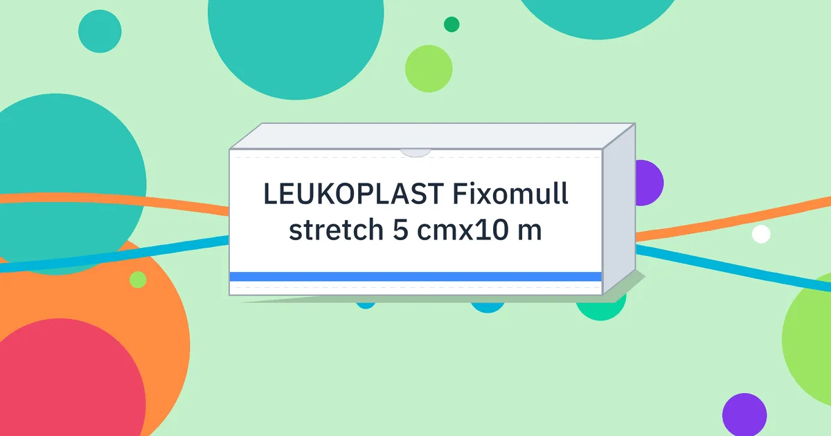 Symbolbild: Packung mit der Aufschrift LEUKOPLAST Fixomull stretch 5 cmx10 m (PZN 19669183) – Verfügbarkeit und Bezug in Apotheken in Frankfurt am Main