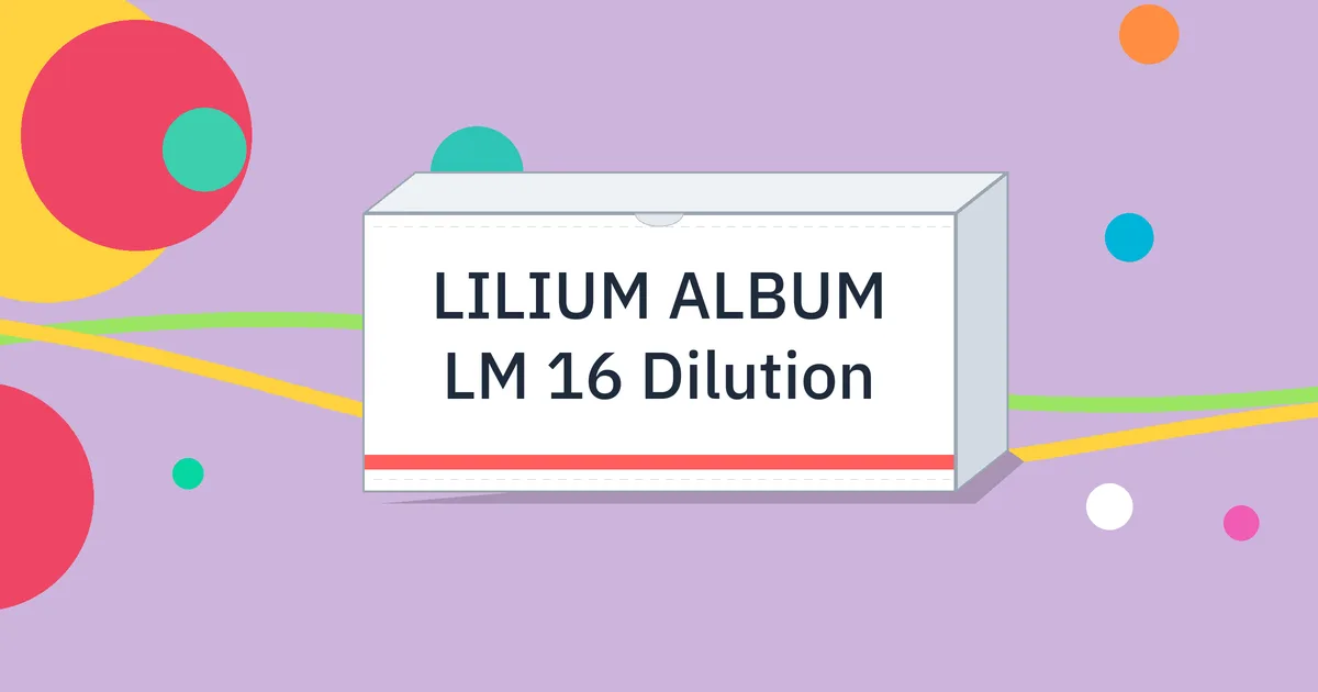 Symbolbild: Packung mit der Aufschrift LILIUM ALBUM LM 16 Dilution (PZN 12930709) – Verfügbarkeit und Bezug in Apotheken in Frankfurt am Main