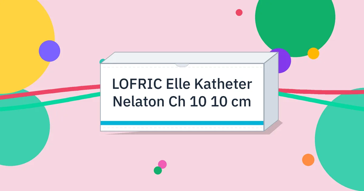 Symbolbild: Packung mit der Aufschrift LOFRIC Elle Katheter Nelaton Ch 10 10 cm (PZN 16387337) – Verfügbarkeit und Bezug in Apotheken in Frankfurt am Main