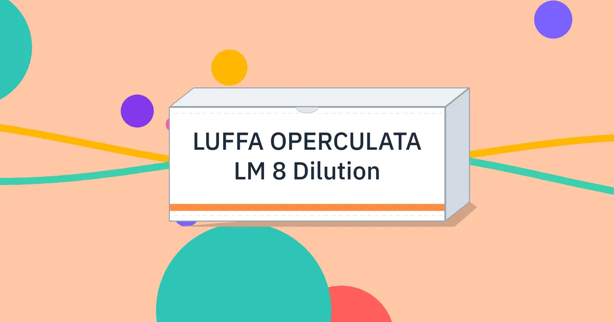 Symbolbild: Packung mit der Aufschrift LUFFA OPERCULATA LM 8 Dilution (PZN 12933317) – Verfügbarkeit und Bezug in Apotheken in Frankfurt am Main