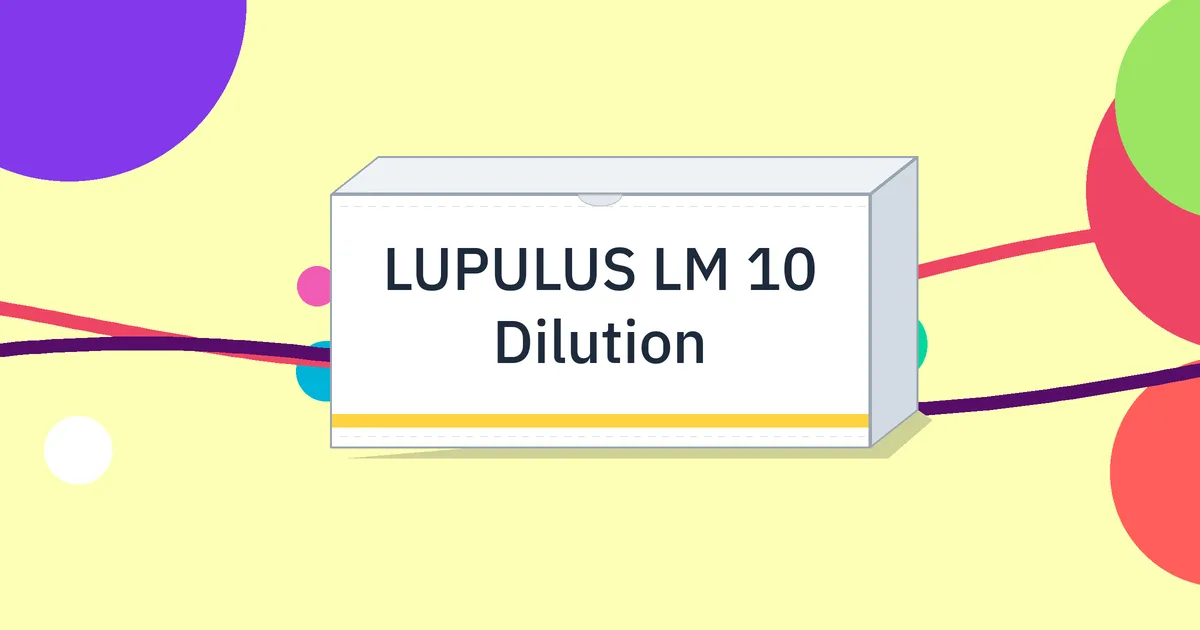 Symbolbild: Packung mit der Aufschrift LUPULUS LM 10 Dilution (PZN 12934328) – Verfügbarkeit und Bezug in Apotheken in Frankfurt am Main