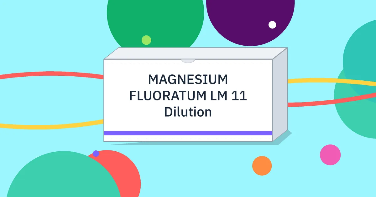 Symbolbild: Packung mit der Aufschrift MAGNESIUM FLUORATUM LM 11 Dilution (PZN 12937427) – Verfügbarkeit und Bezug in Apotheken in Frankfurt am Main