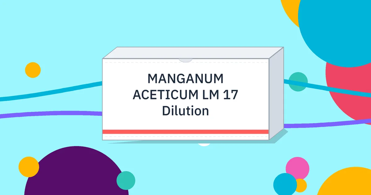 Symbolbild: Packung mit der Aufschrift MANGANUM ACETICUM LM 17 Dilution (PZN 12942434) – Verfügbarkeit und Bezug in Apotheken in Frankfurt am Main