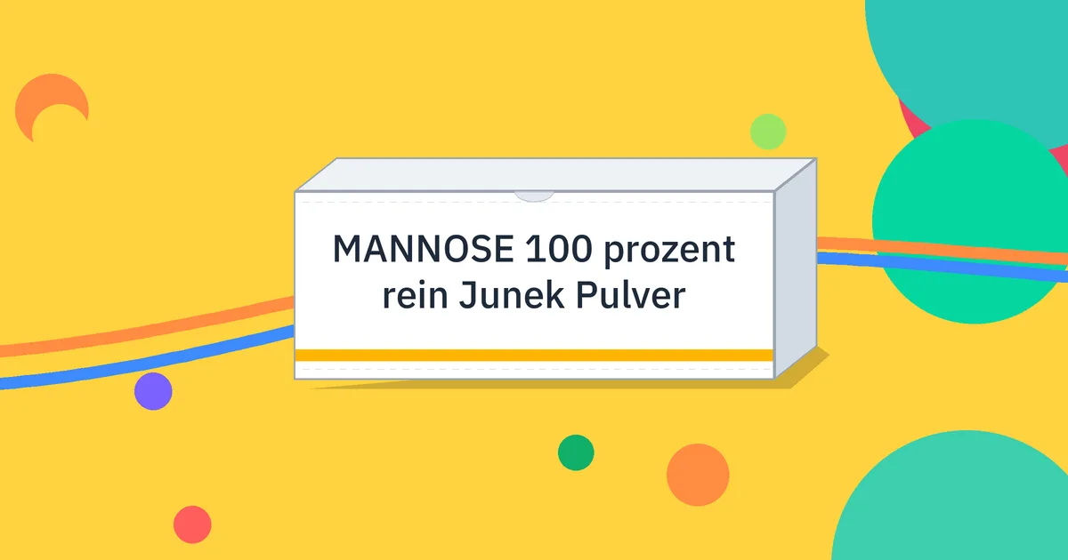 Symbolbild: Packung mit der Aufschrift MANNOSE 100 prozent rein Junek Pulver (PZN 13822287) – Verfügbarkeit und Bezug in Apotheken in Frankfurt am Main
