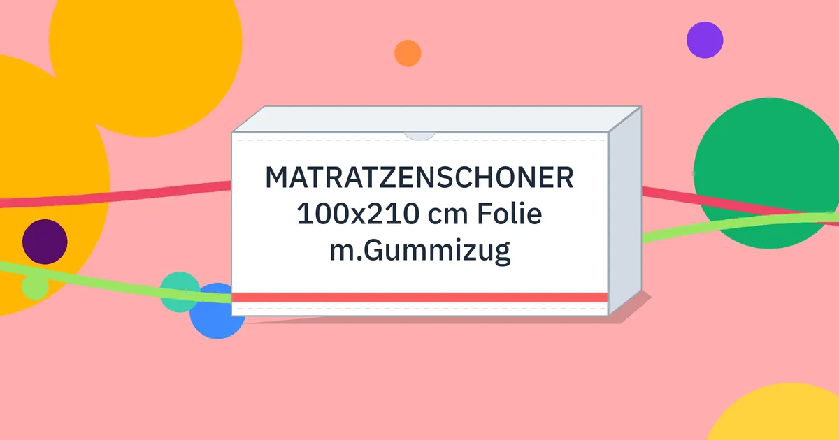 Symbolbild: Packung mit der Aufschrift MATRATZENSCHONER 100x210 cm Folie m.Gummizug (PZN 00889901) – Verfügbarkeit und Bezug in Apotheken in Frankfurt am Main