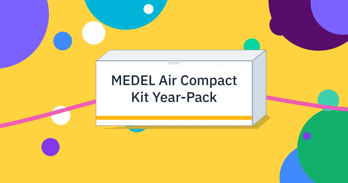 Symbolbild: Packung mit der Aufschrift MEDEL Air Compact Kit Year-Pack (PZN 18757784) – Verfügbarkeit und Bezug in Apotheken in Frankfurt am Main