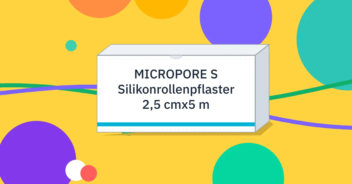 Symbolbild: Packung mit der Aufschrift MICROPORE S Silikonrollenpflaster 2,5 cmx5 m (PZN 20546385) – Verfügbarkeit und Bezug in Apotheken in Frankfurt am Main